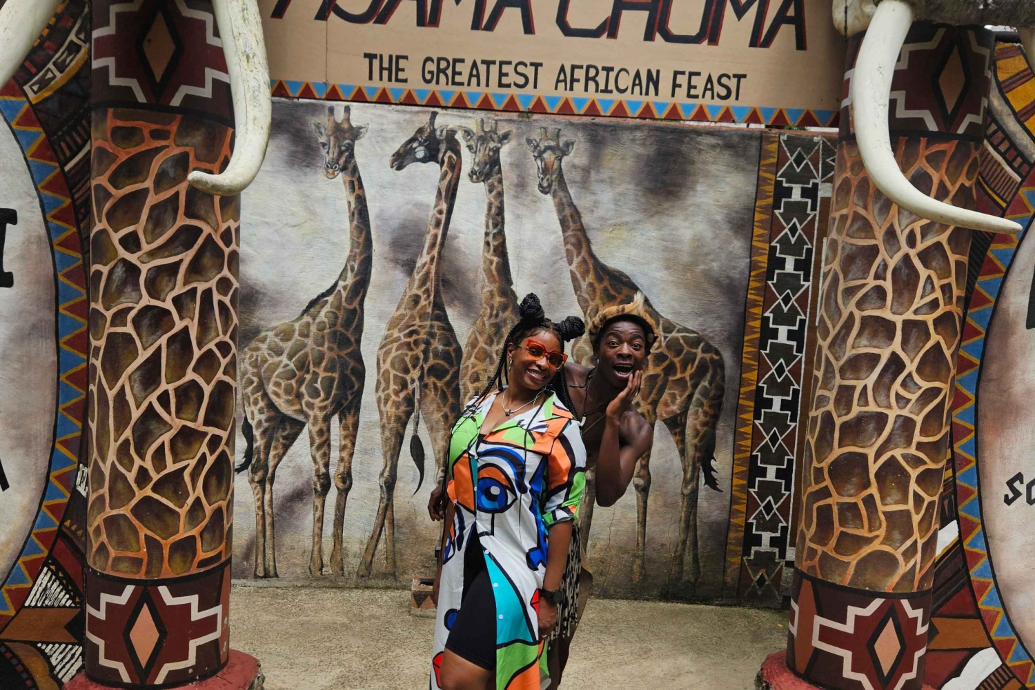 Safari at Lion and Rhino Park / Lesedi Culture Village in Johannesburg