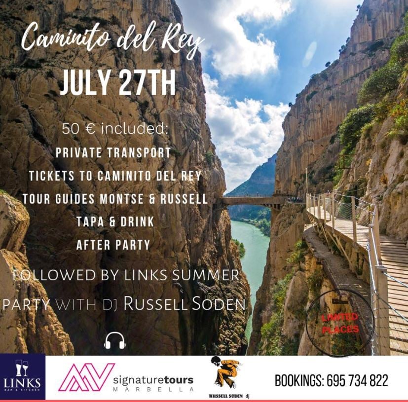 Tour of Camino del Rey with @ Links