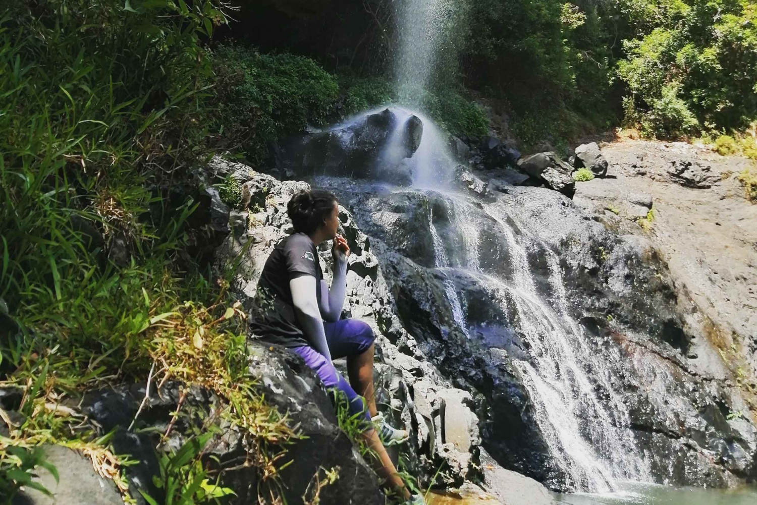 Hiking Tamarind Falls (Half Track) in Mauritius