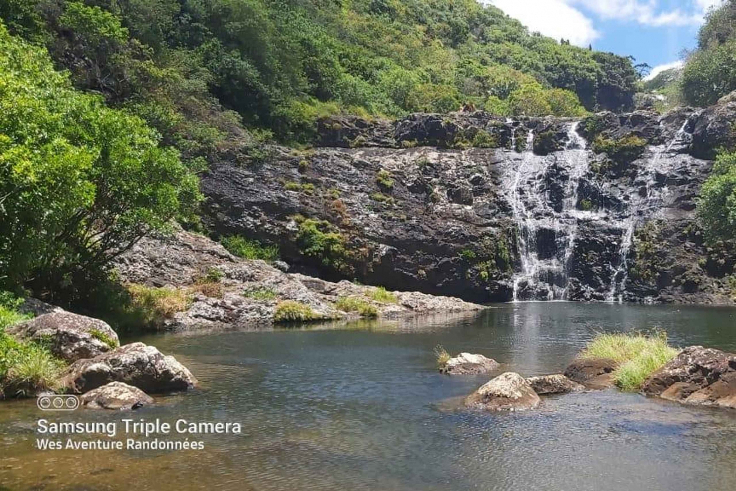 Hiking Tamarind Falls (Half Track) in Mauritius