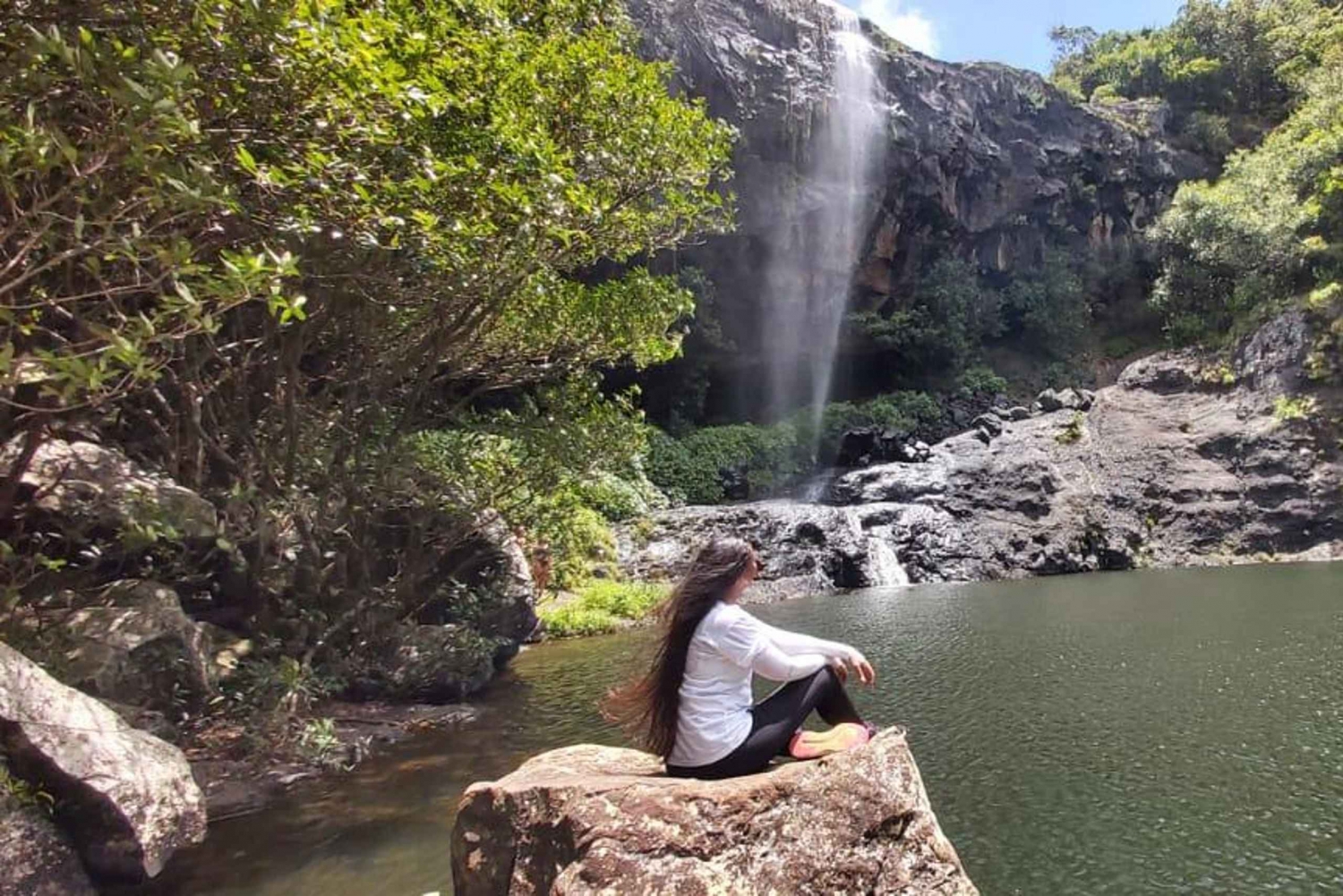 Hiking Tamarind Falls (Half Track) in Mauritius