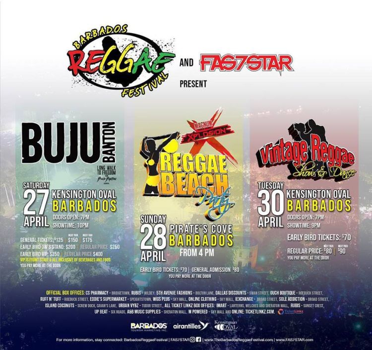 Barbados Reggae Festival 2019 | My Guide Barbados