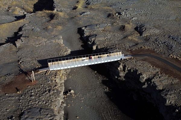 The Bridge Between Continents in Reykjavik