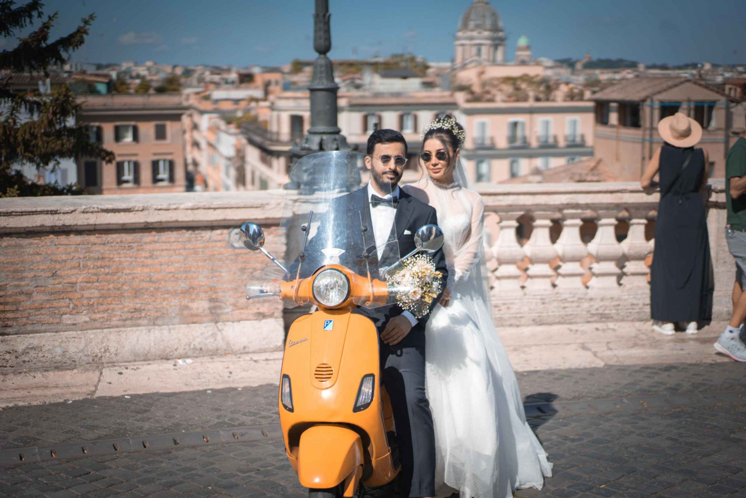 Rom: Vespa-Stadtführung mit professionellem Fotoshooting in Rome